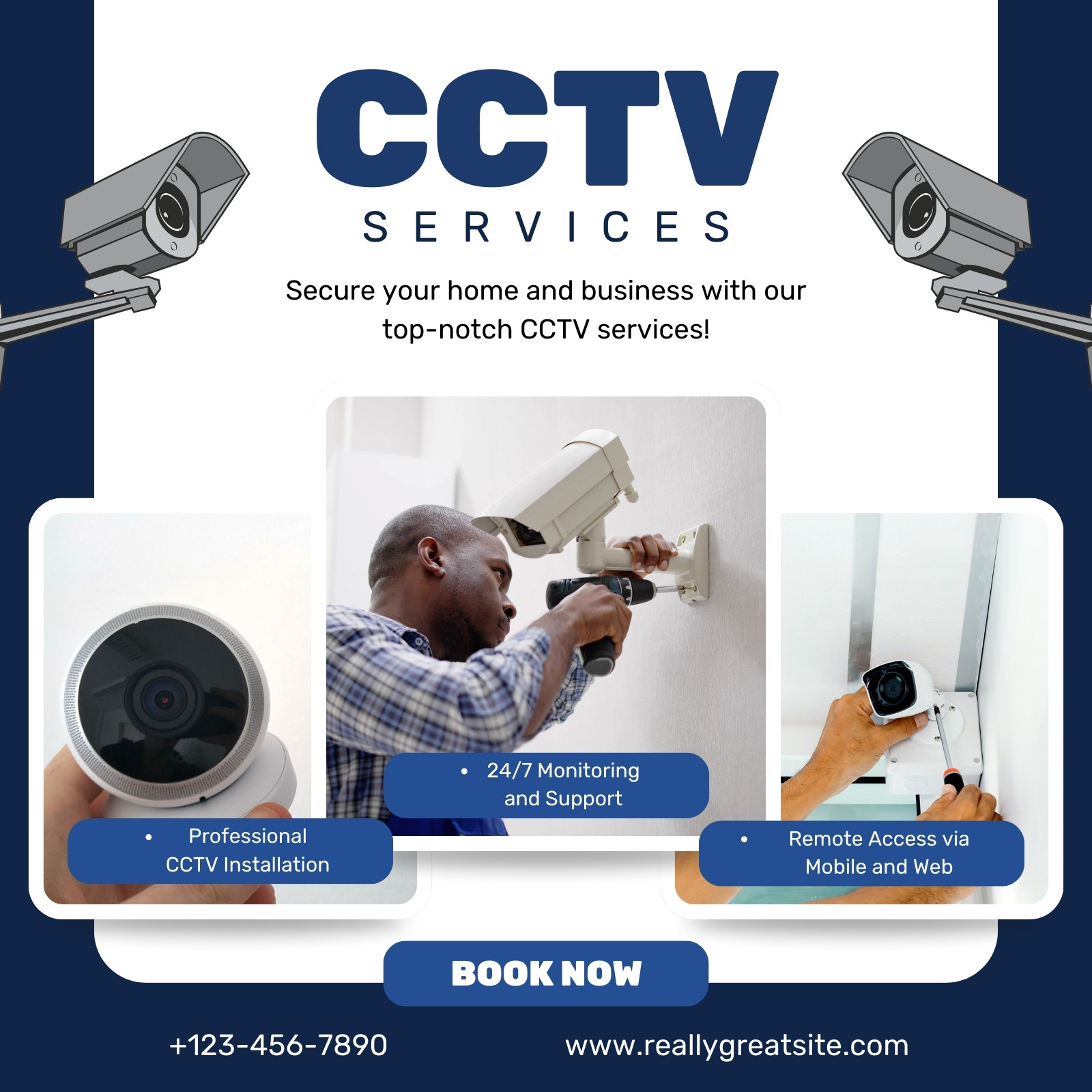 Free and customizable cctv templates