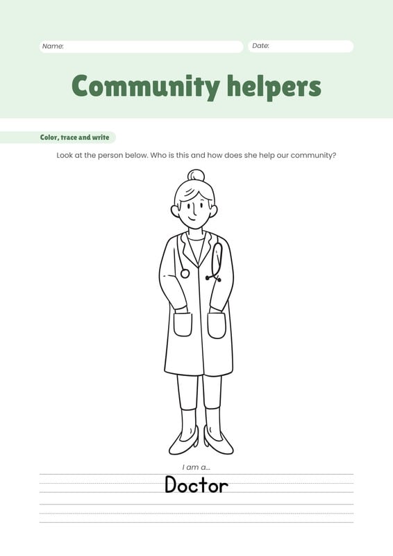 Ayudantes De La Comunidad Coloring Pages [2025]