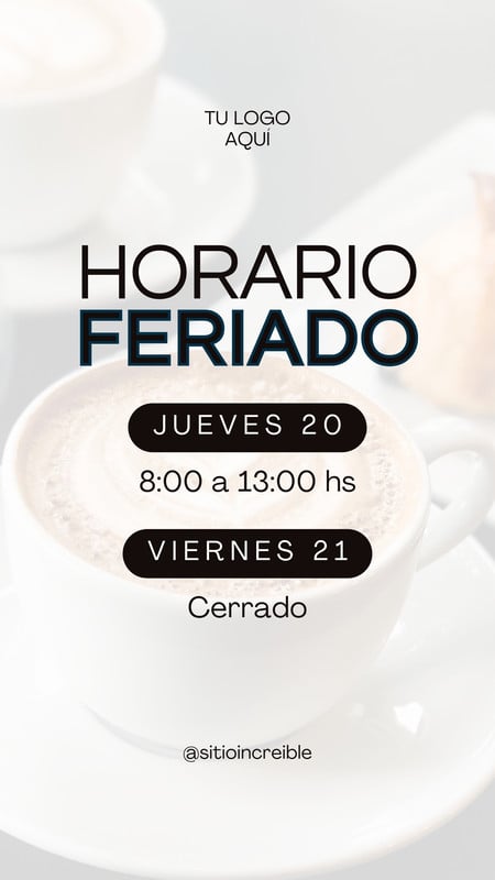 Explorá Plantillas de cerrado por feriado personalizables gratis - Canva