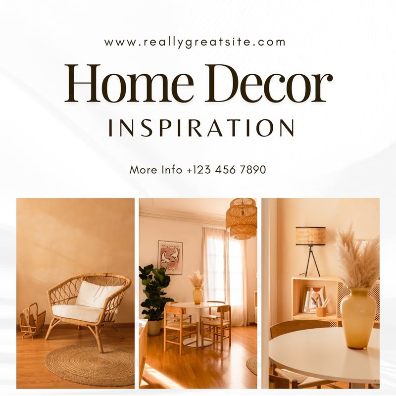 Free and customizable home decor templates
