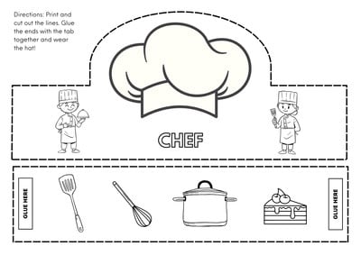 Community Helpers Hats Printables