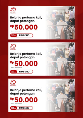 Gratis desain contoh voucher - Canva