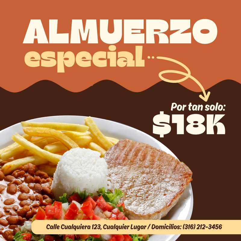 Almuerzo Tipico Colombiano