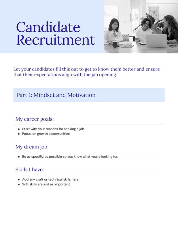 Free job interview design collection | Canva