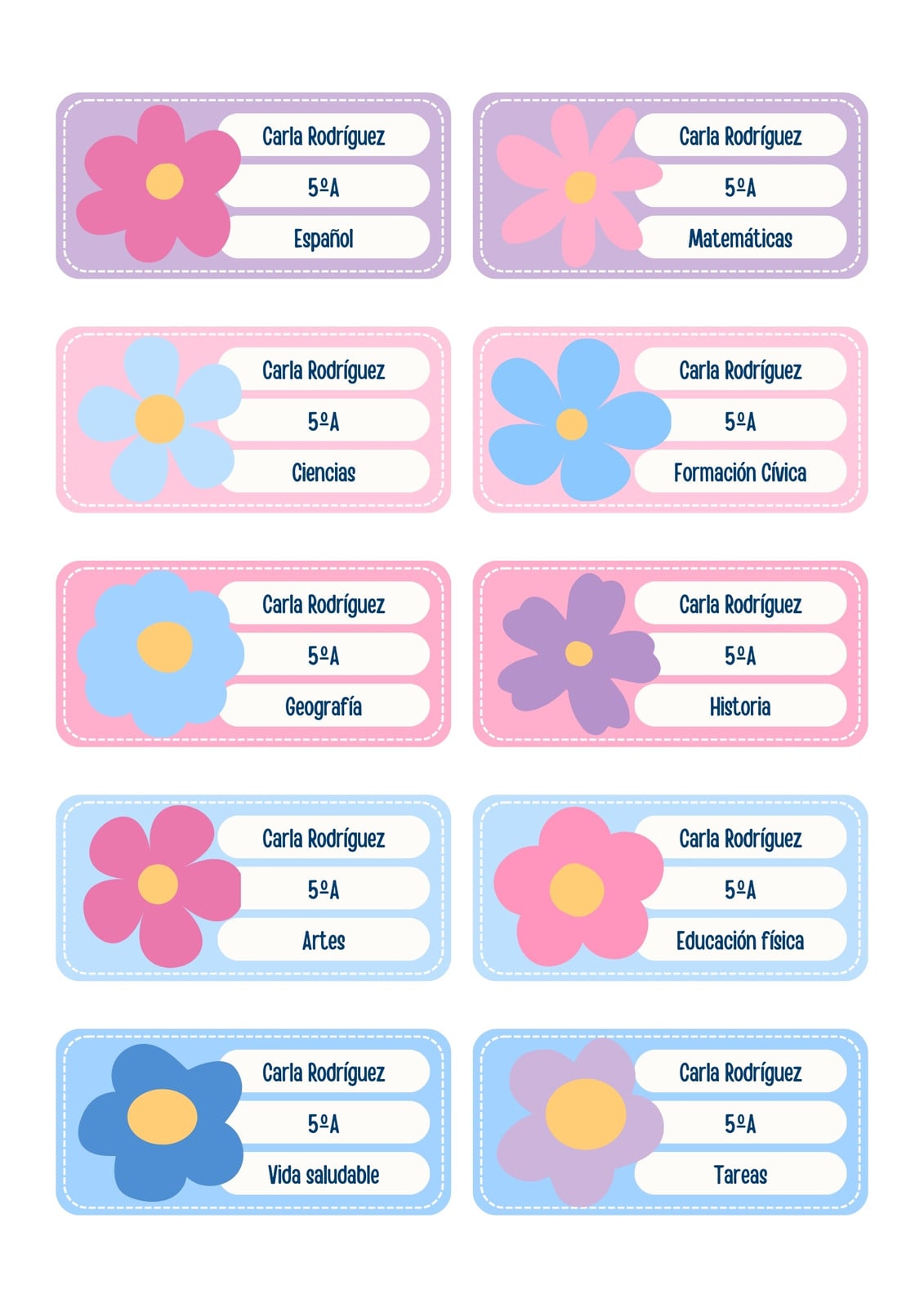 Plantillas de etiquetas para libros gratis y personalizables - Canva
