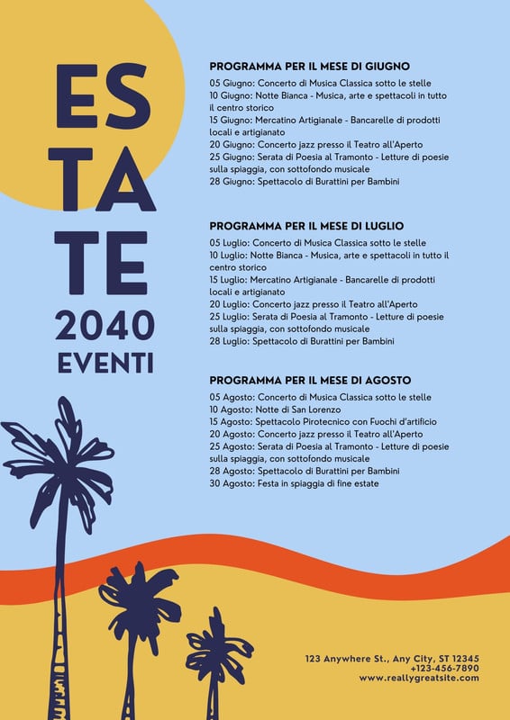 Creazione Programma Evento: Modelli Gratuiti | Canva