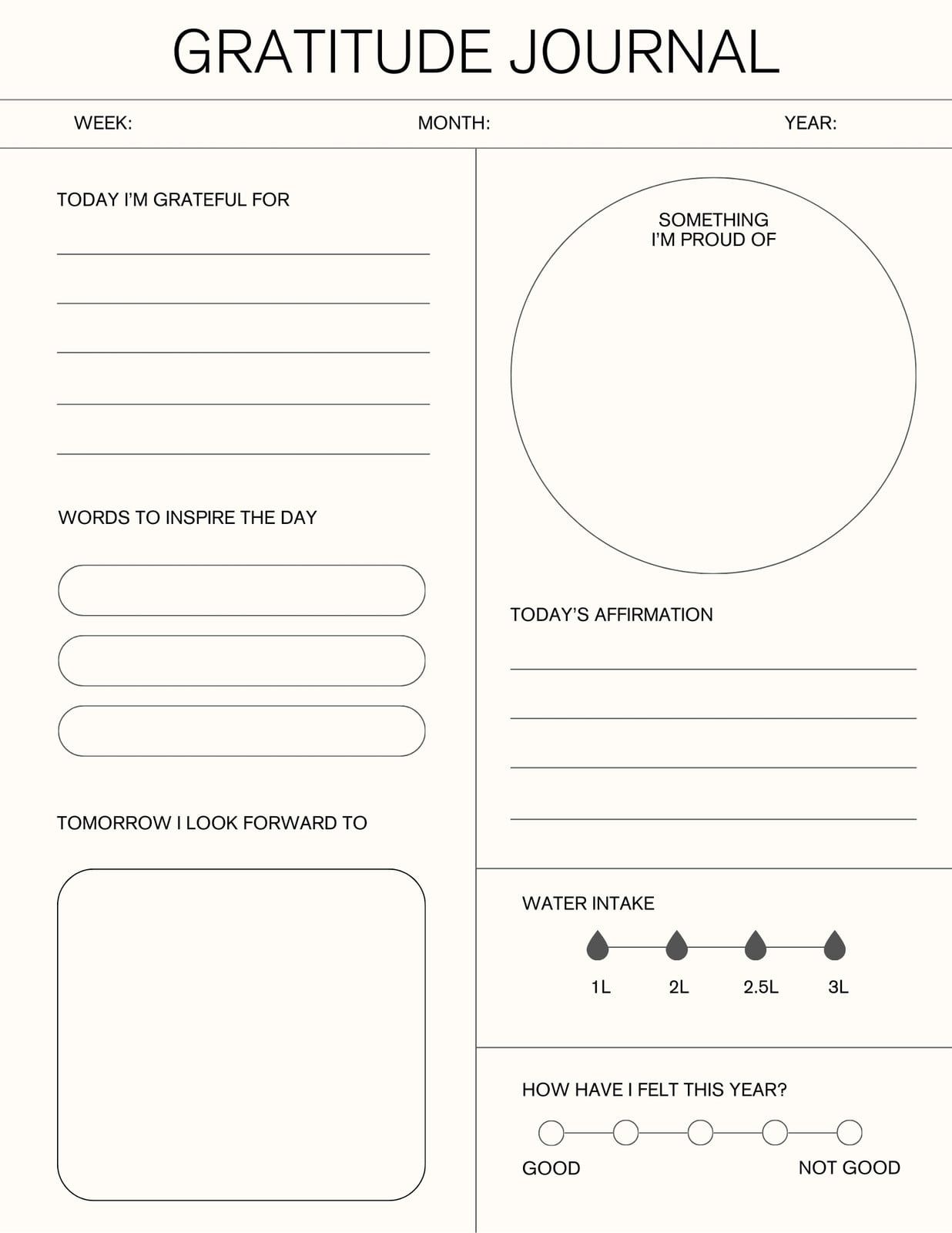 Free and customizable gratitude templates