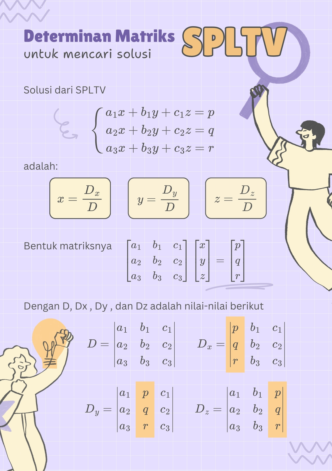 Gratis desain contoh matriks - Canva