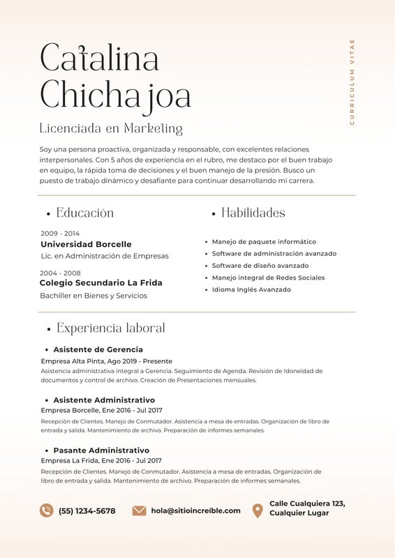 Página 8 - Plantillas de curriculum vitae para editar gratis | Canva