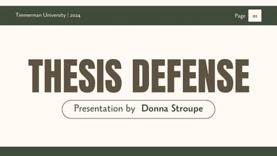 Free and customizable defense templates