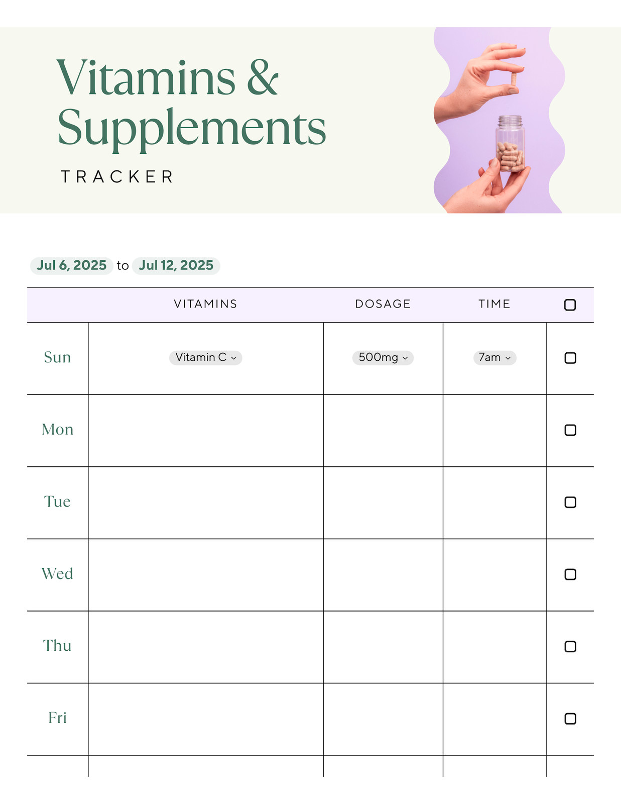 Page 3 - Free and customizable tracker templates