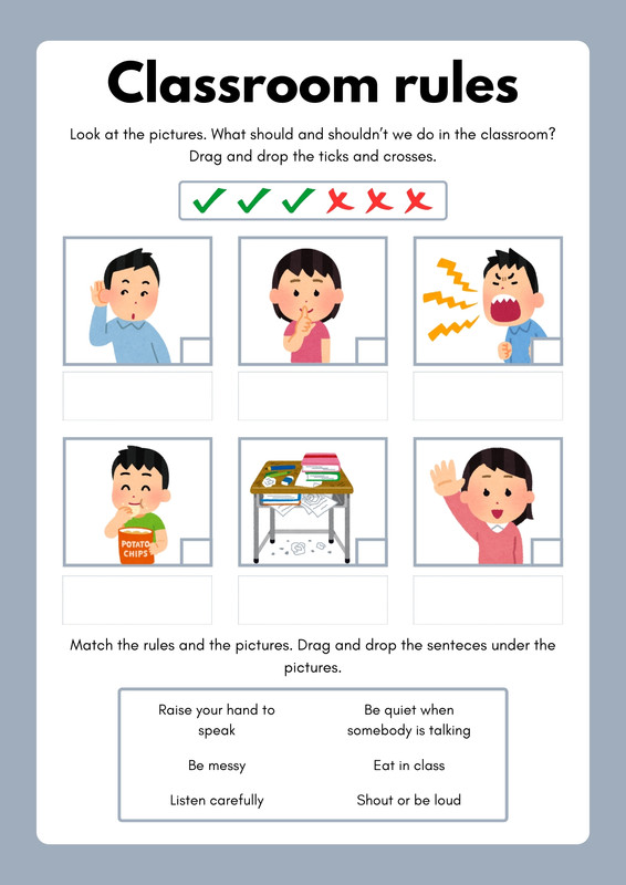 Classroom Rules Worksheet Classroom Rules Poster Page 5 Miss Jacobs