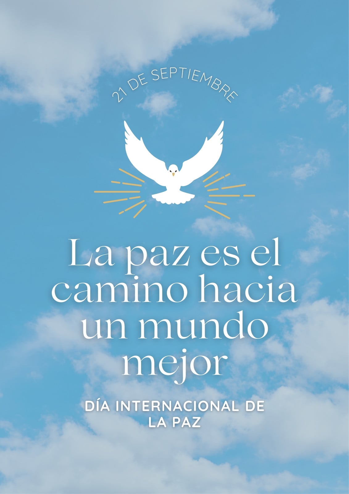 Plantillas de imágenes con frases sobre la paz | Canva