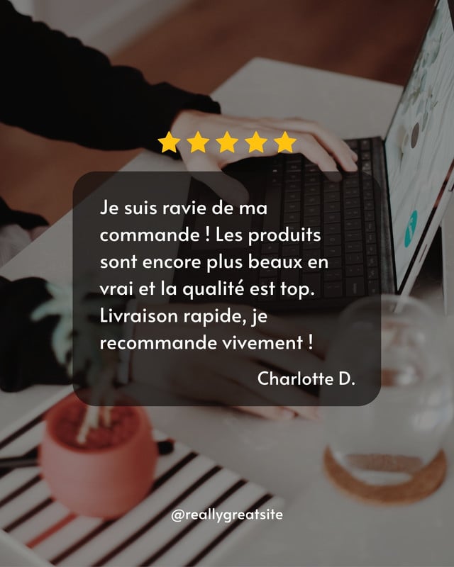 Modèles et exemples d’avis de clients satisfaits | Canva