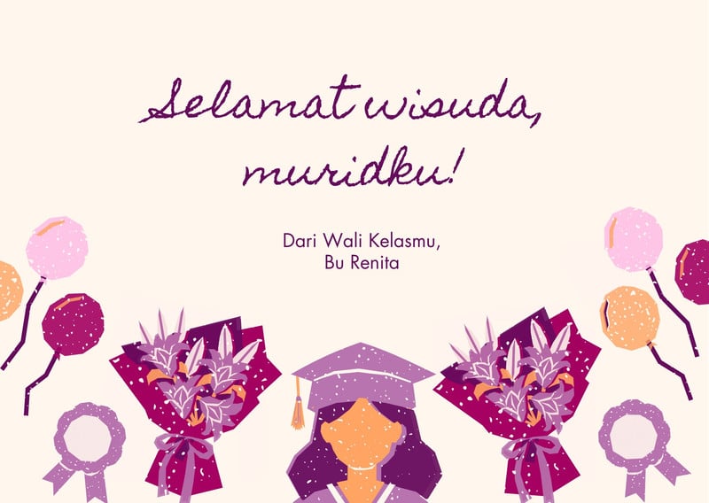 Gratis desain contoh buket - Canva