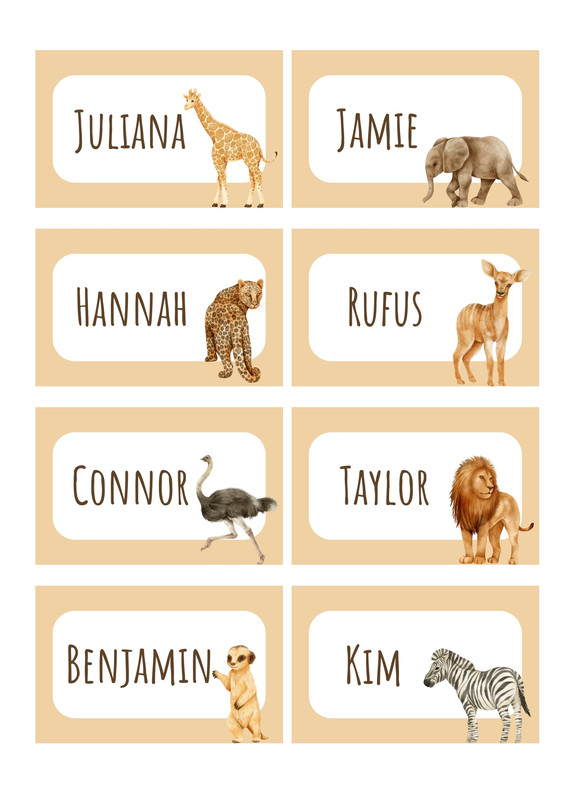 Classroom Decoration Posters Teacher Created Resources Go Wild Animals ...