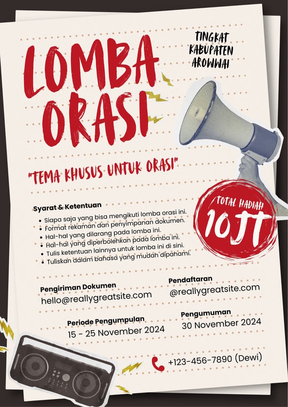 Gratis desain contoh lomba - Canva