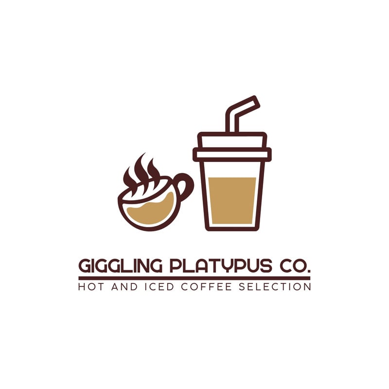 Iced Coffee Logo Ice Coffee Logo Vector Art, Icons, And Graphics For