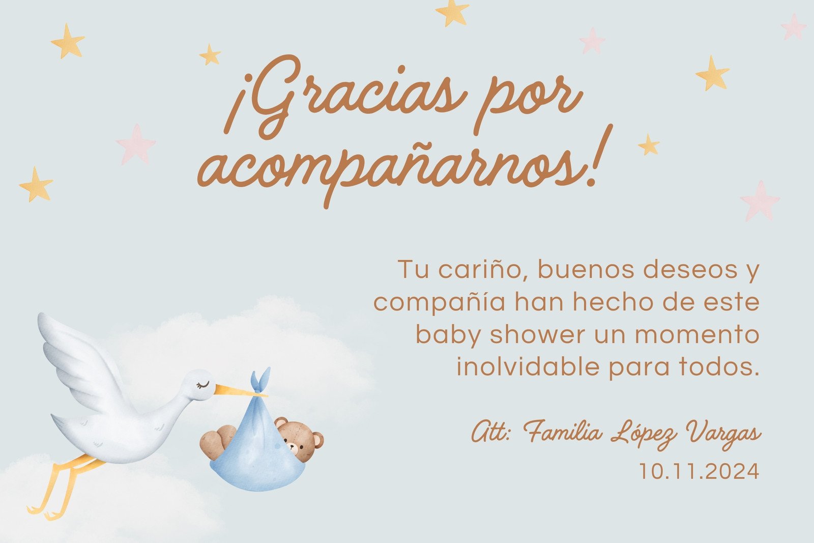 Gracias Bebe Animal Baby Shower Thank You Tags In Español |boy Teddy