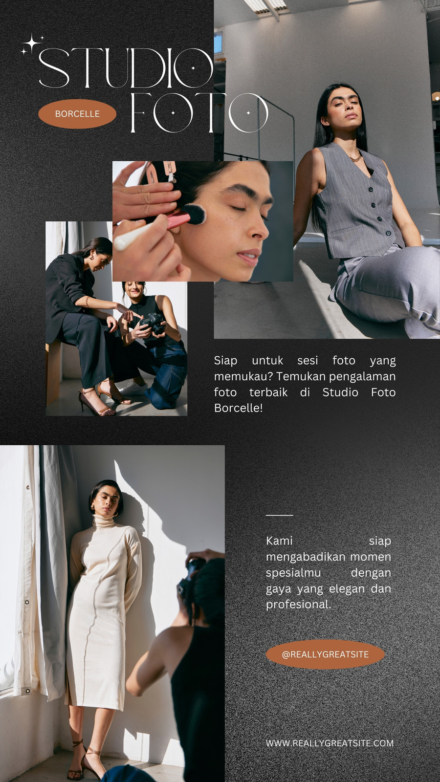 Gratis desain contoh studio foto - Canva