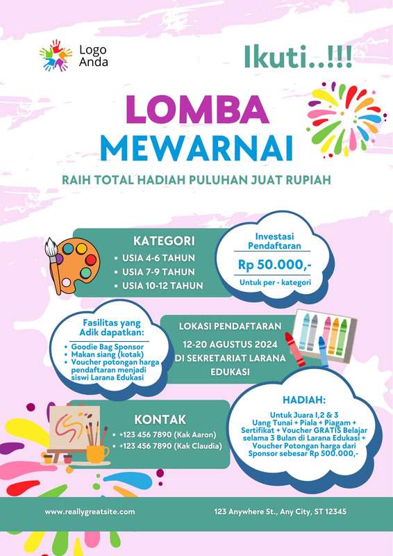 Gratis desain contoh lomba - Canva