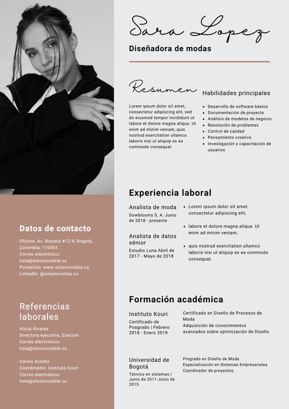 Explorá Plantillas de cv sin experiencia personalizables gratis - Canva