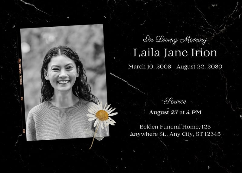 Free and customizable tribute templates