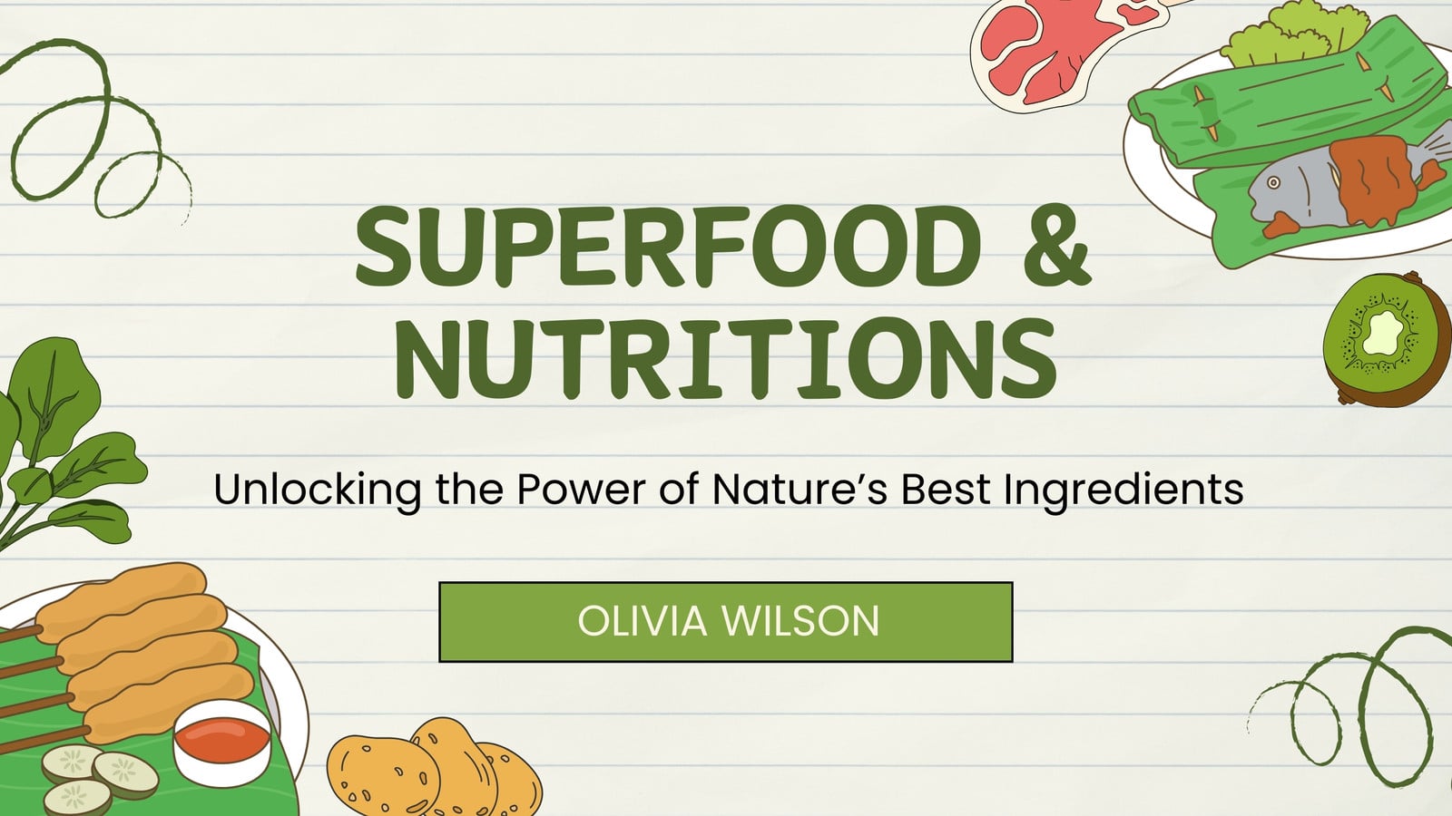 Free and customizable nutrition templates
