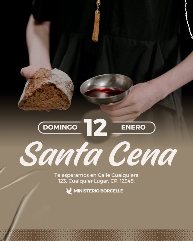 Explorá Plantillas de santa cena personalizables gratis - Canva