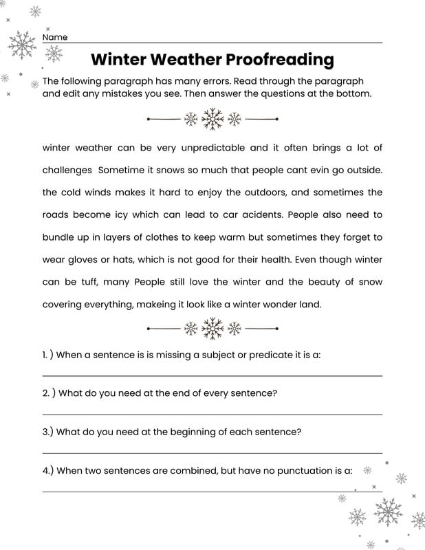 Winter Weather Worksheet Cold Weather ESL Worksheet By Nadia4