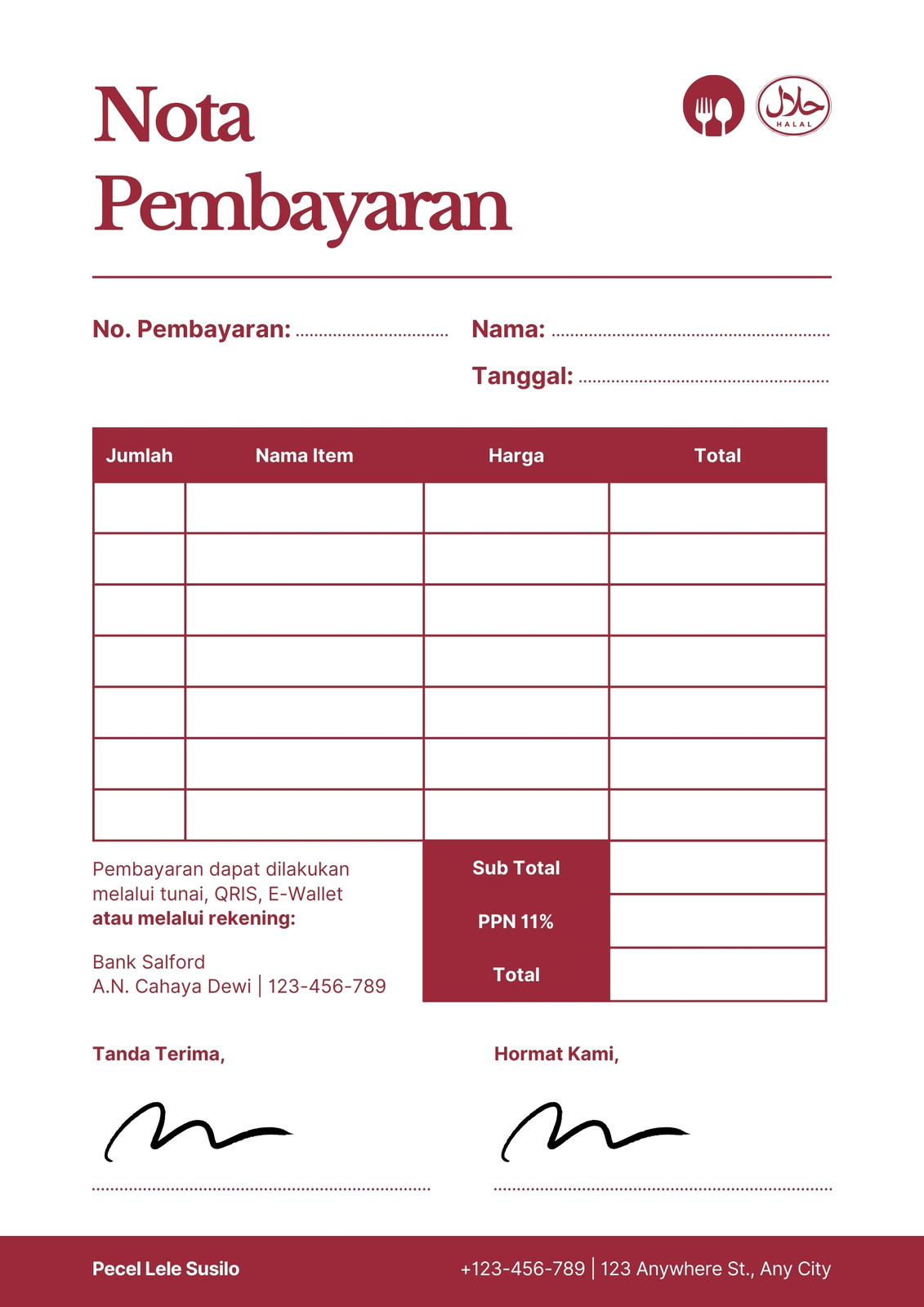 Buat Invoice Faktur Bisnis & Kirimkan Langsung dengan Canva