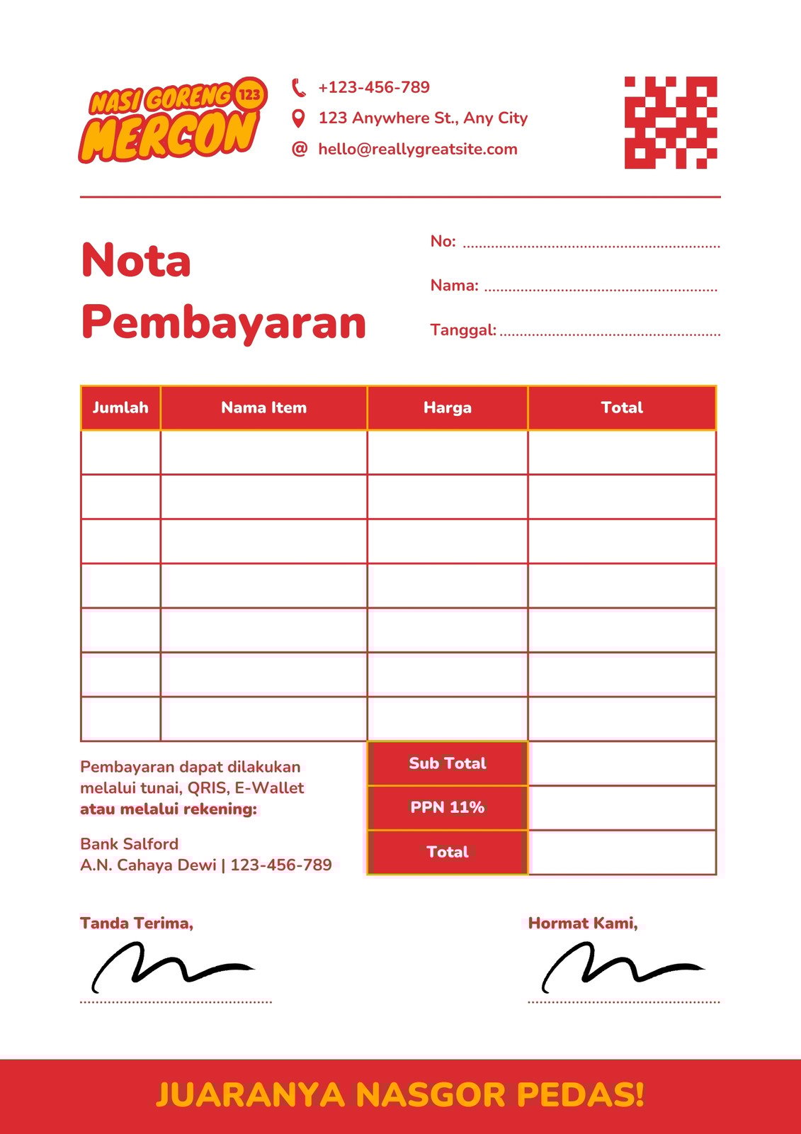 Buat Invoice Faktur Bisnis & Kirimkan Langsung dengan Canva