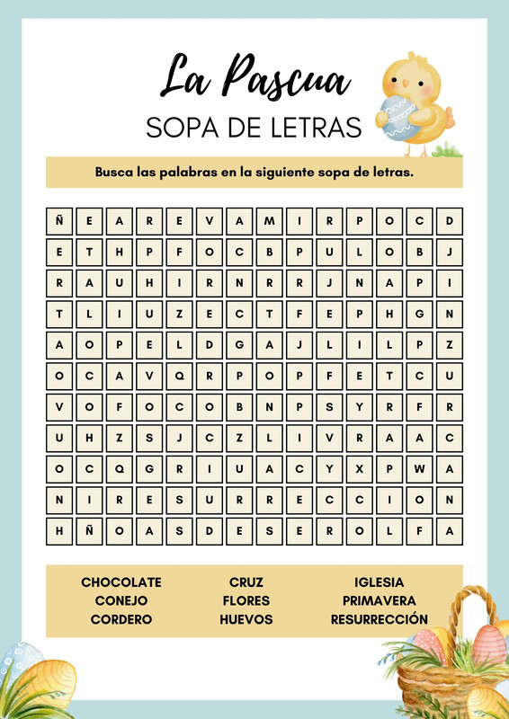 Hojas De Trabajo De Pascua Cristiana