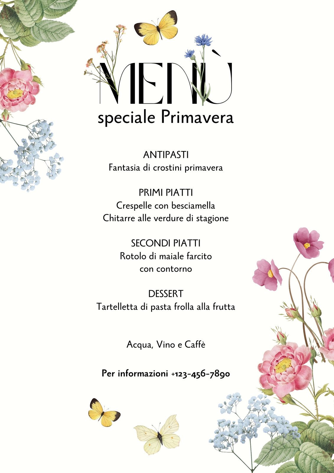 Menù Da Stampare Per Bar, Ristoranti E Locali | Canva