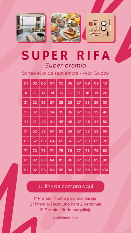 Plantillas rifa - Gratis y editables - Canva