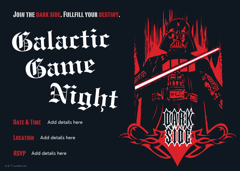Editable and printable Star Wars invitation templates | Canva
