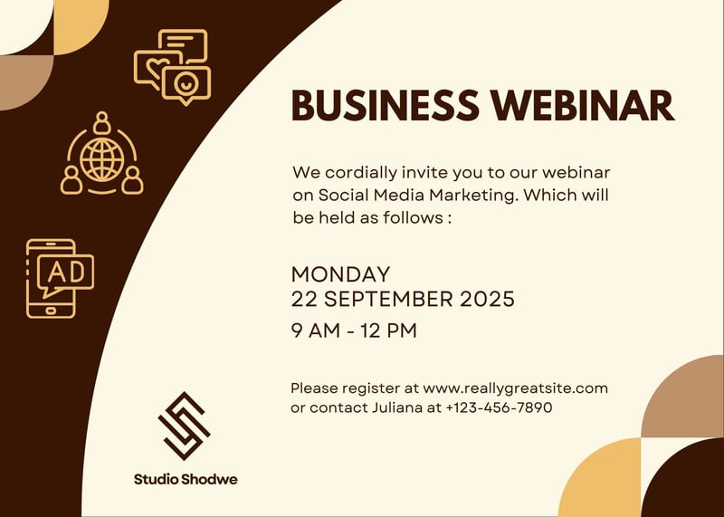 Free webinar event design collection | Canva