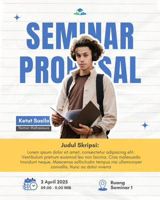 Gratis desain contoh sempro - Canva