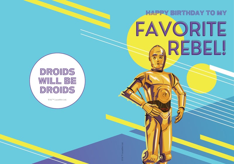 Customizable and printable Star Wars card templates | Canva