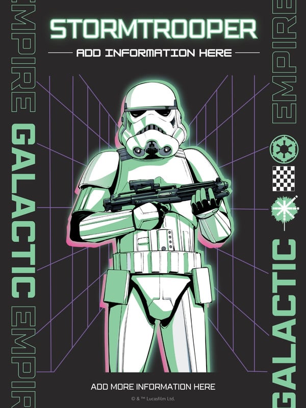 Star Wars Menu Template Past Events From April 12 – May 31 • Page