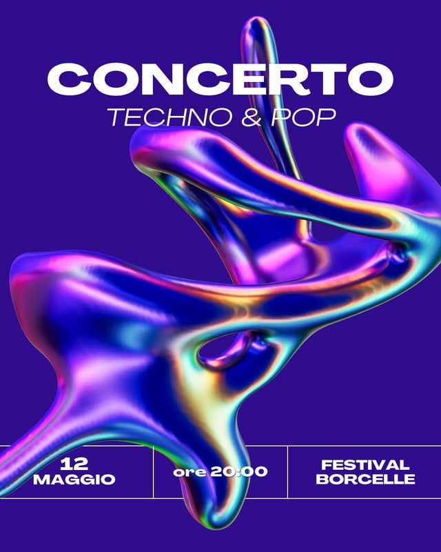 Modelli a tema techno: esplora i template e personalizzali gratis
