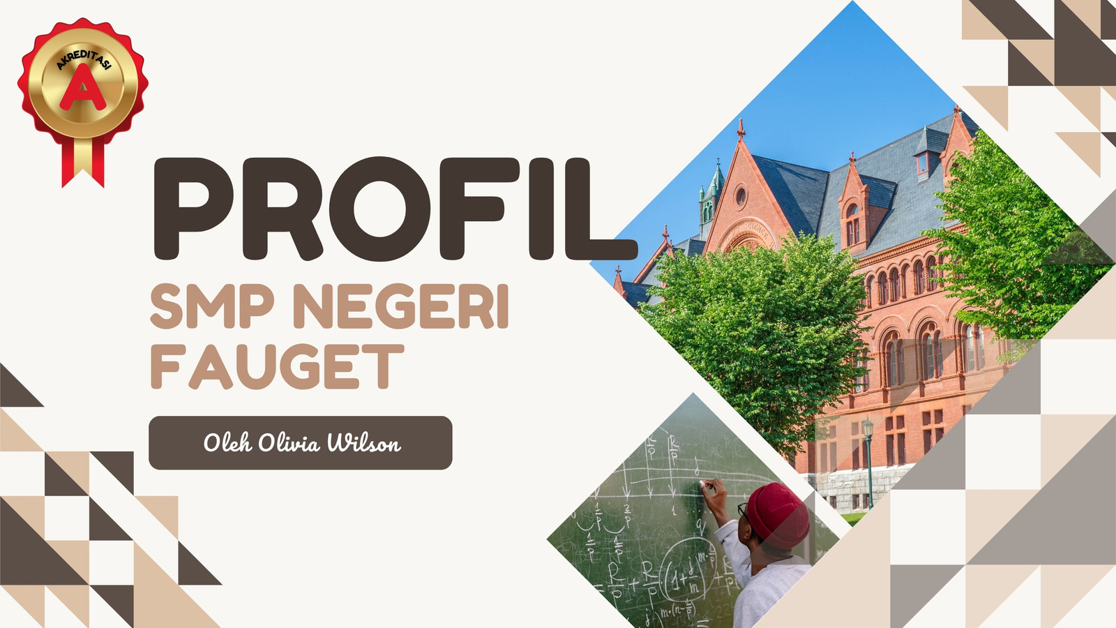 Gratis desain contoh profil sekolah - Canva