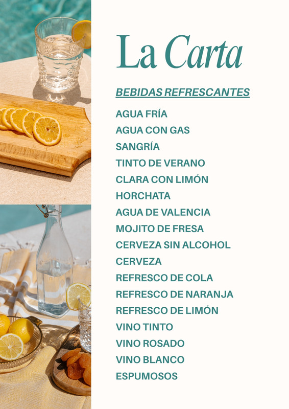 Menús de bebidas para bares y eventos | Canva