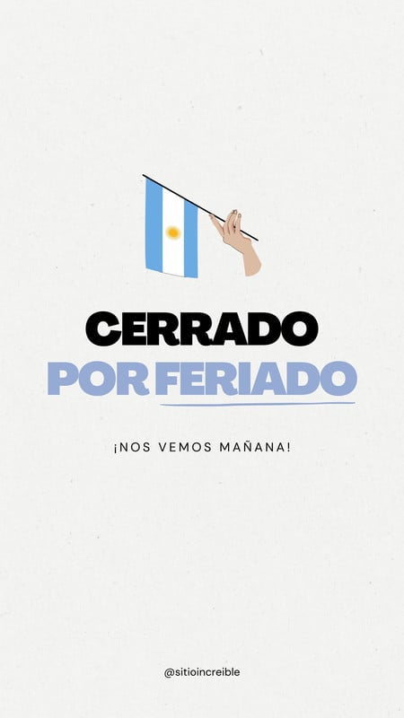Explorá Plantillas de cerrado por feriado personalizables gratis - Canva