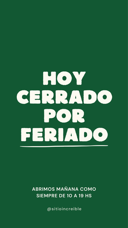 Explorá Plantillas de cerrado por feriado personalizables gratis - Canva