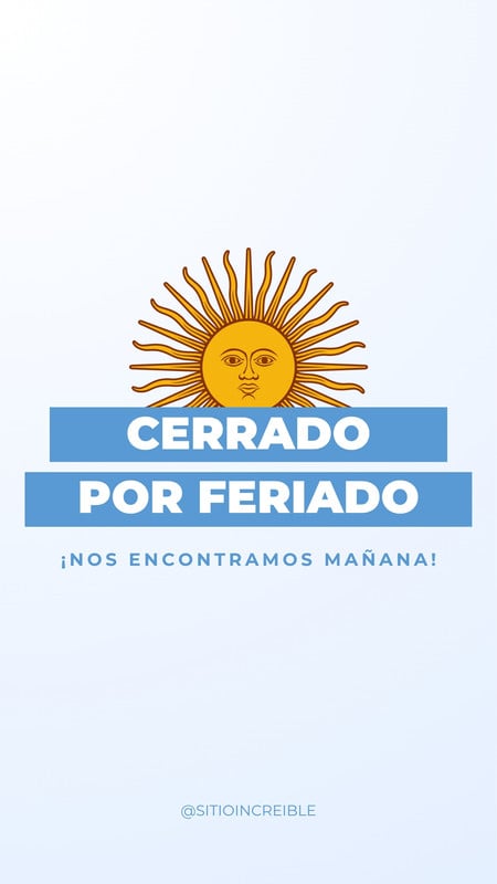 Explorá Plantillas de cerrado por feriado personalizables gratis - Canva