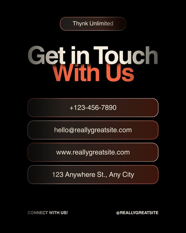 Free and customizable contact us templates