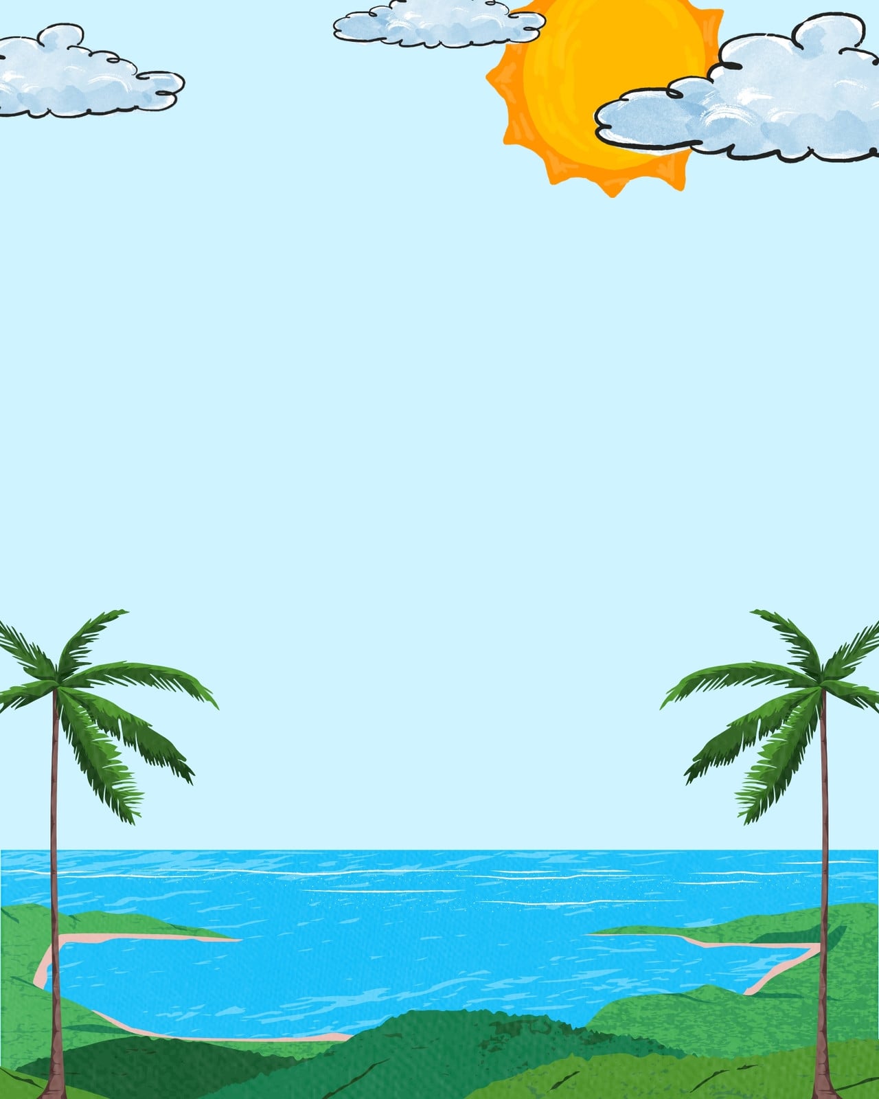 Free and customizable beach background templates | Canva