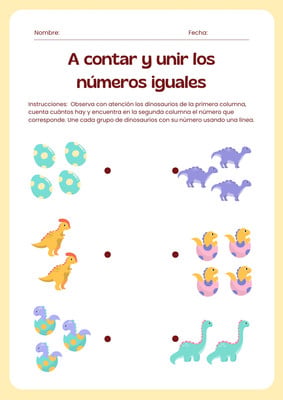 Hojas De Trabajo Para Contar Dinosaurios Hojas De Trabajo Para Contar
