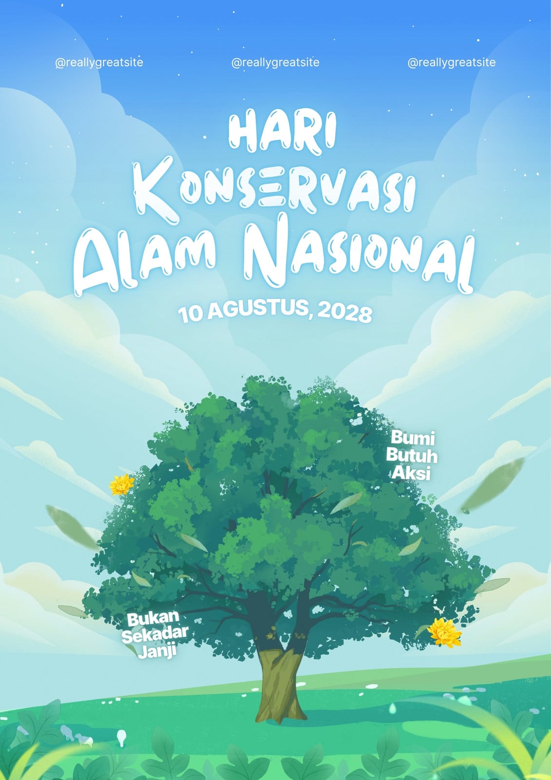Gratis desain contoh alam - Canva
